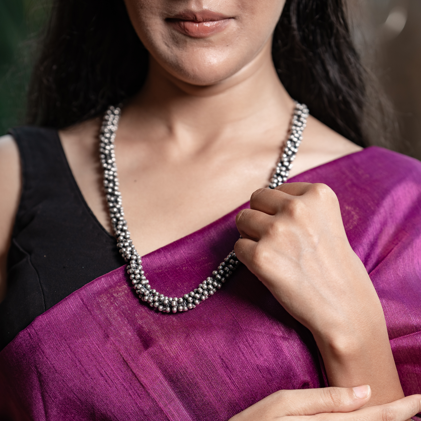 Buy Silver Jhanjar Mala – Traditional & Stylish Jewelry | Ejaa