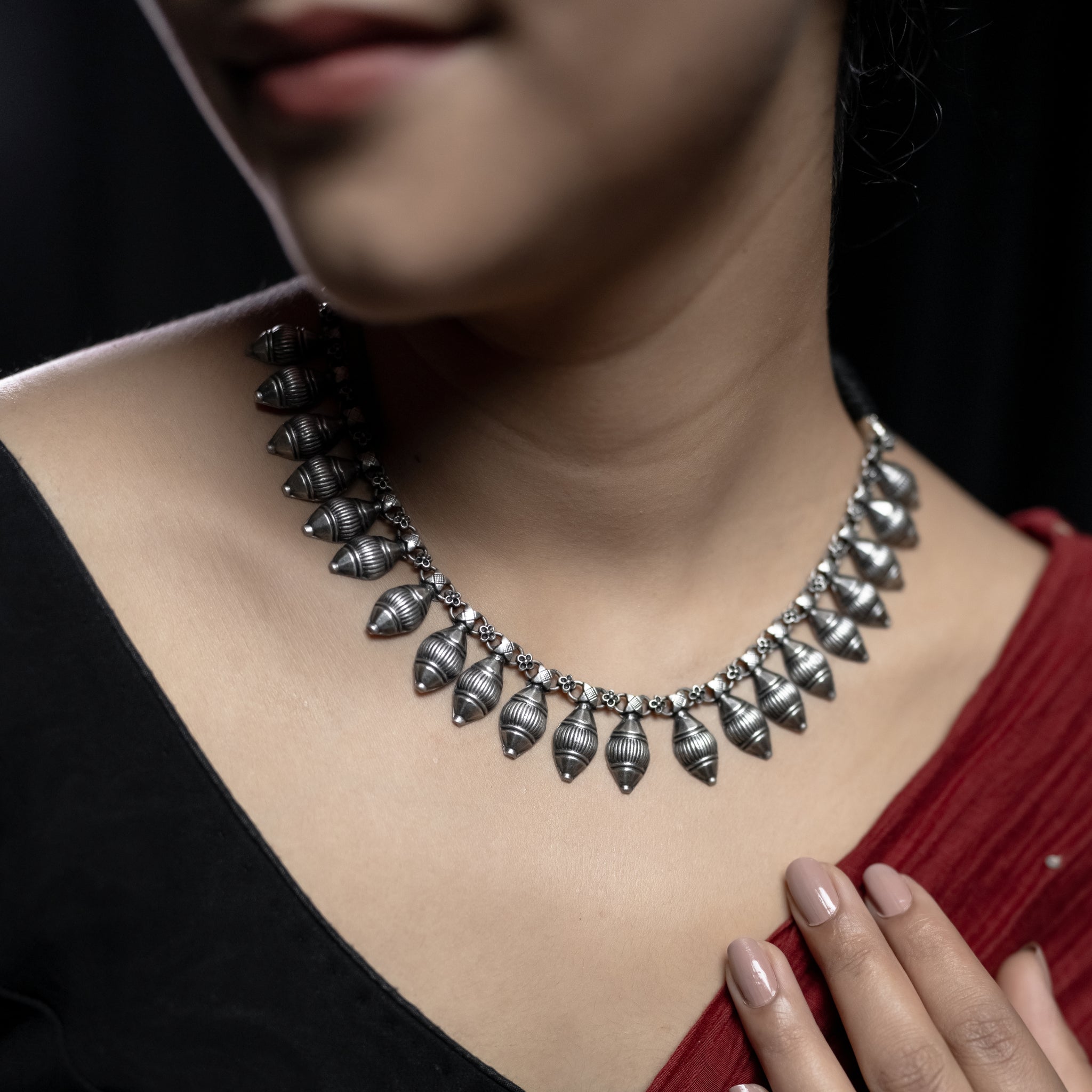 Buy Silver Jaukanthi Haar – Traditional & Stylish Jewellery | Ejaa