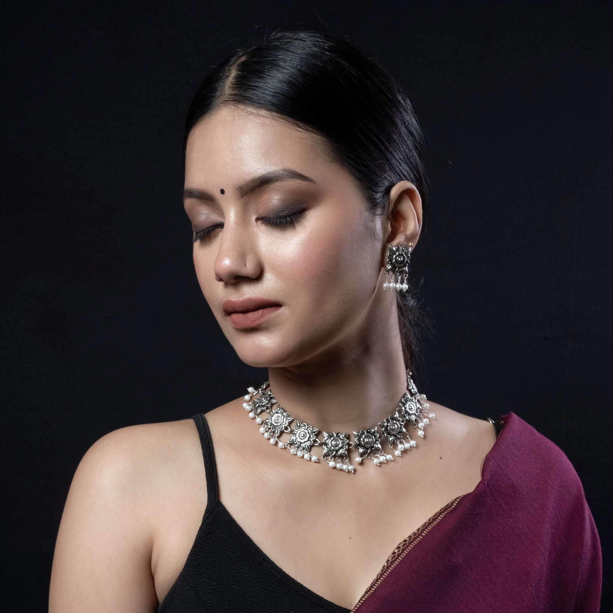 Buy Silver Choker - Gulhar guluband for Women Online | Ejaa