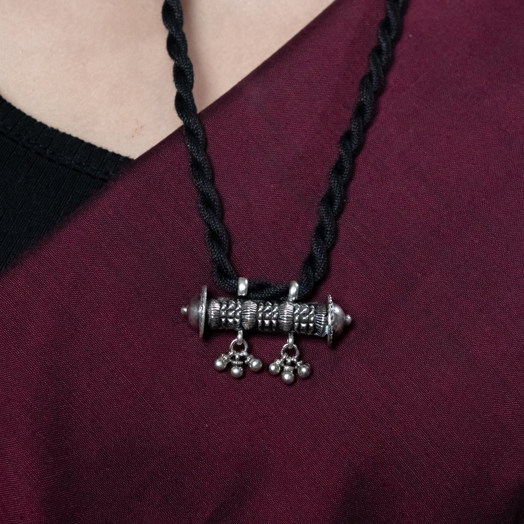 Savera Silver Tilhari | Silver Pendant | Pahadi Jewellery