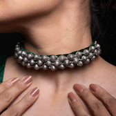 Buy Stylish Shank Guluband Silver Choker Necklace | Ejaa