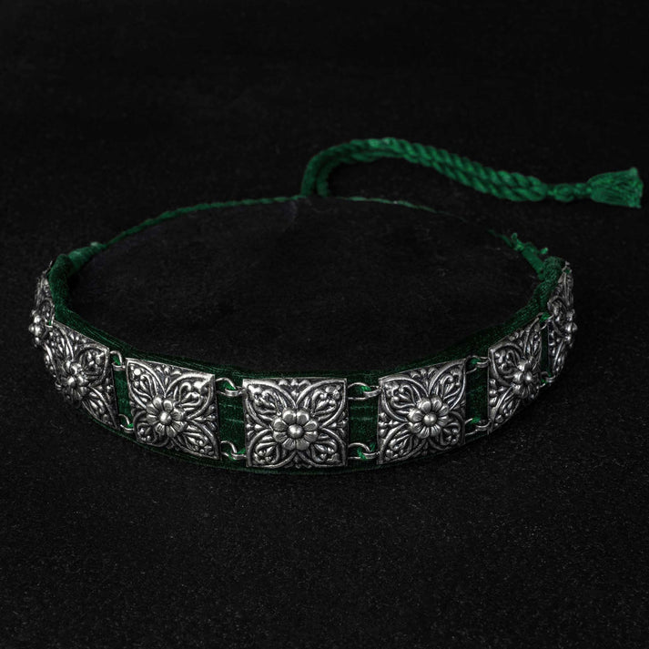 Varg Guluband Silver Choker Necklace | Pahadi Jewellery